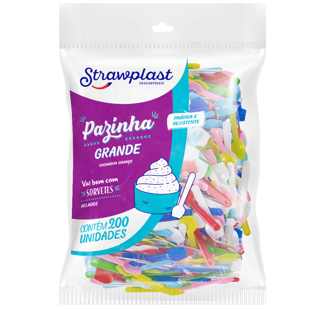Pazinha Grande Mista 200 unidades - Strawplast